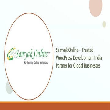 Samyak Online – Trusted WordPress Development India Partner for Global ...