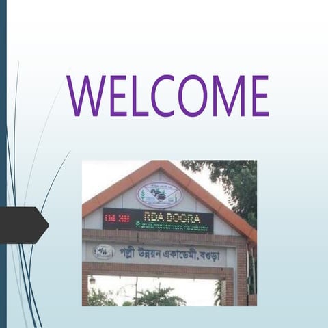Rural Development Academy,Bogra | PPTX | Agriculture | Industries