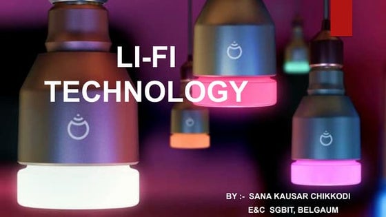 Li-Fi Technology PPT | PPT