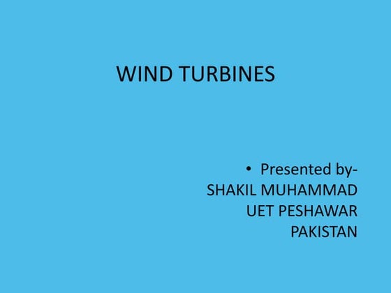 Wind Turbines | PPT