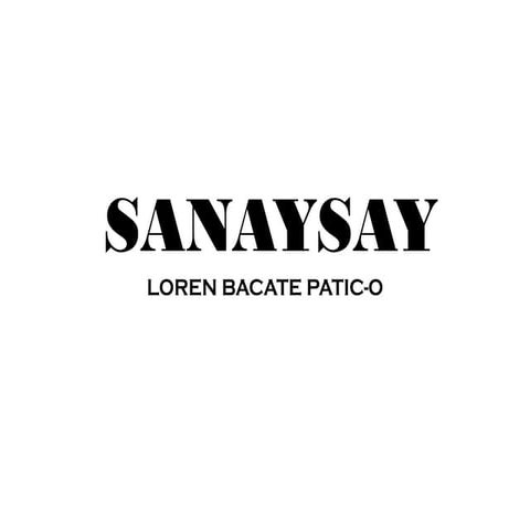SANAYSAY.ppt