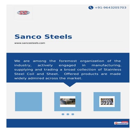 Sanco steels | PDF