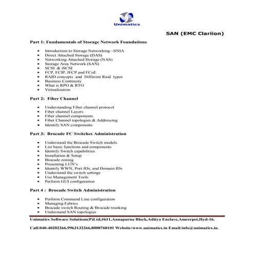 San course content | PDF