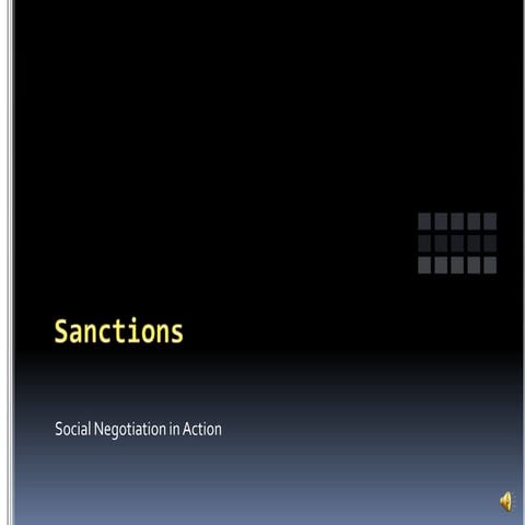 Sanctions | PPTX