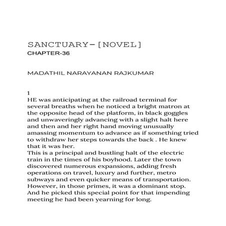 Sanctuary [novel[-Chapter-36 | PDF