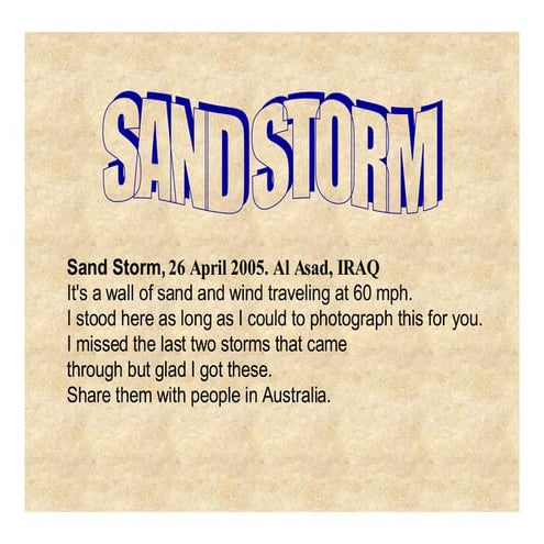 Sand Storm | PDF