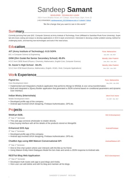 My resume | PDF | Operating Systems | Computer Software and Applications