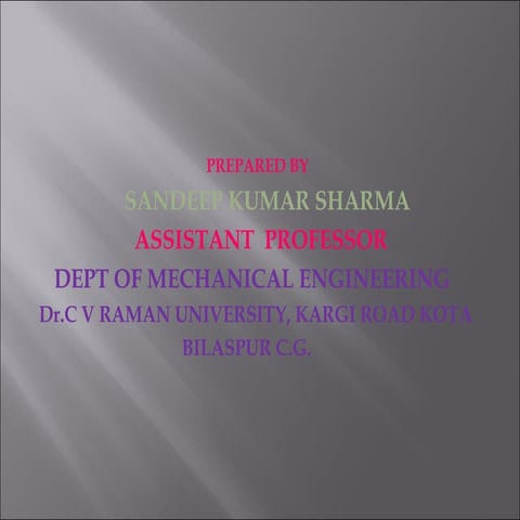 Sandeep thermo ppt | PPT