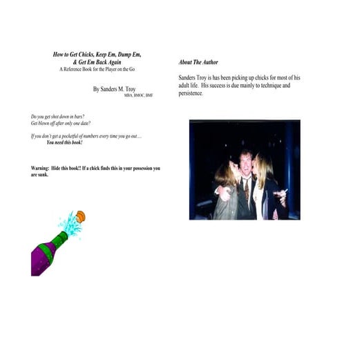 How To Get Chicks, Keep Em, Dump Em, And Get Em Back Again -by irfan | PDF