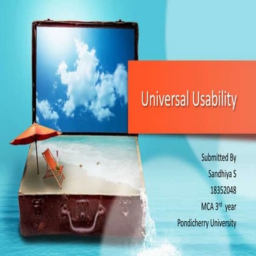 Universal Usability | PPT