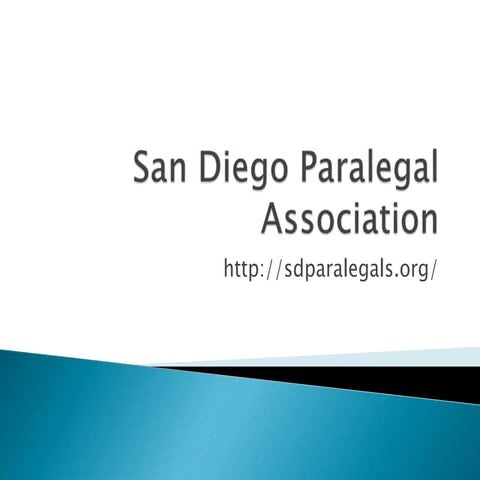 San diego paralegal association | PPTX