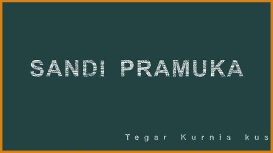 sandi pramuka AN, sandi AZ, sandi angka, | PPTX