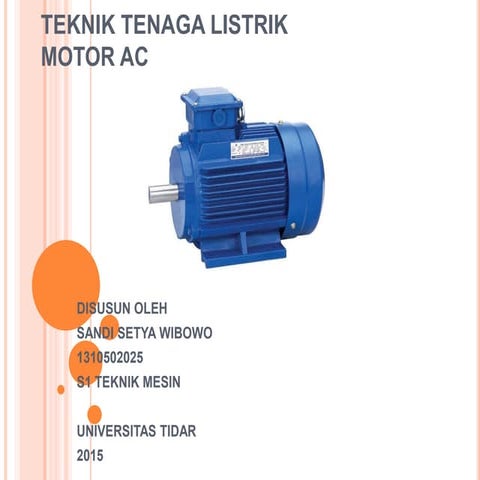 Sandi setya wibowo tugas motor ac | PPTX