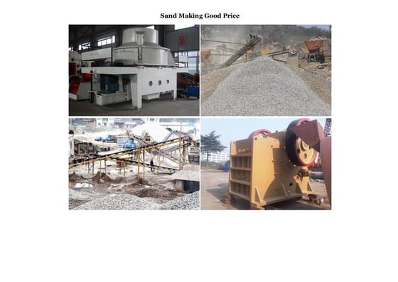 Artificial sand making process | PPT
