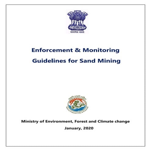 Sand mining management guidelines2020 | PDF