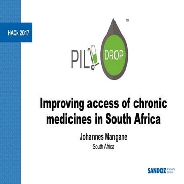 Sandoz HACk finalist: Pill Drop | PPT