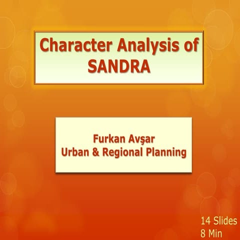 Big Fish - Sandra's Character Analysis | PPTX