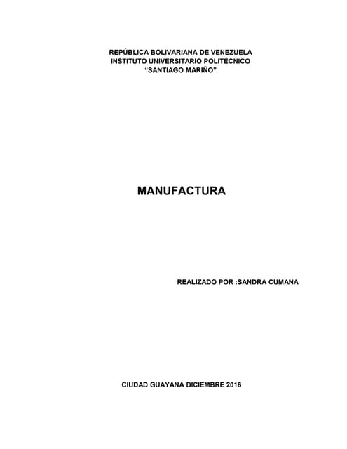 Mapas proceso de manufactura | PPT