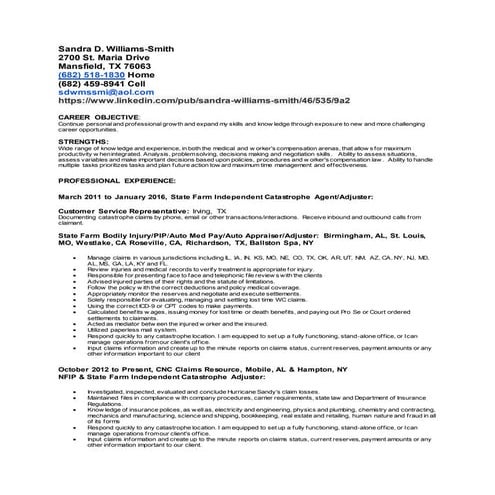 Sandra d. resume (1) (1) (1) | DOCX