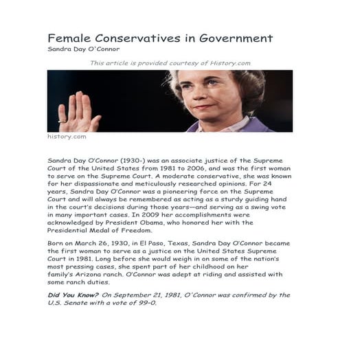 Sandra Day O'Connor | PDF