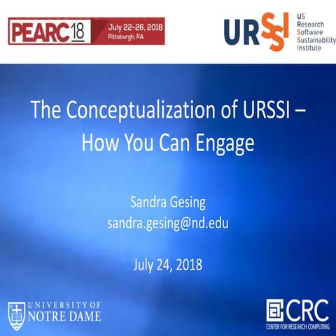 The Conceptualization of URSSI - How You Can Engage | PPTX