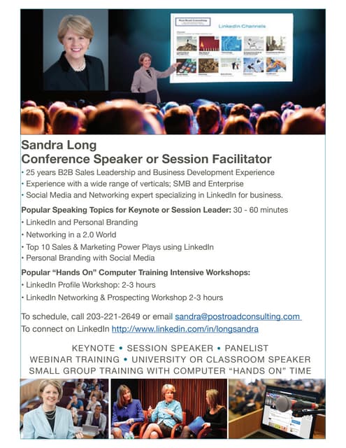 Sandra Long presentations