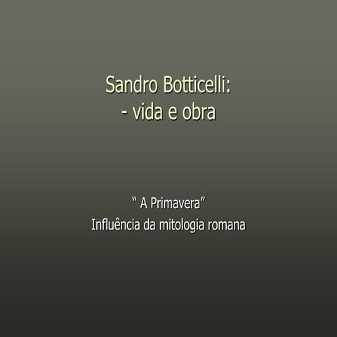 Sandro Botticelli | PDF