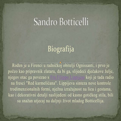Sandro botticelli | PPTX