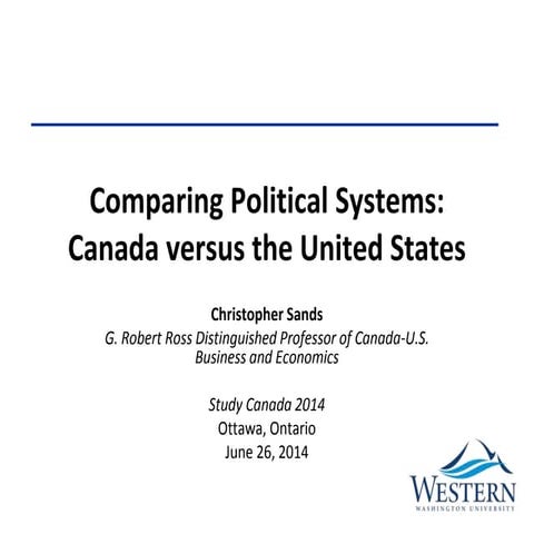 (2014) The Canadian Political System: A Comparative Perspective (2.03 ...