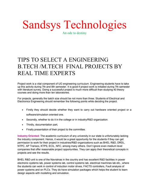 Latest Seminar Topics for Engineering,MCA,MSc Students | PDF | Civil ...