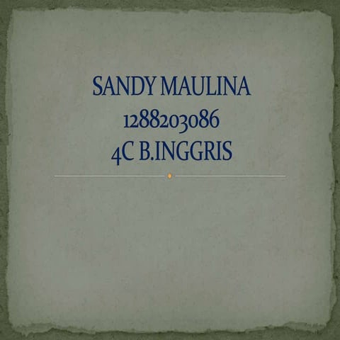 power point SANDY MAULINA | PPT