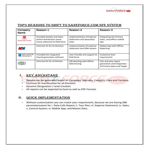 SAN eForce Sample Analysis | PDF