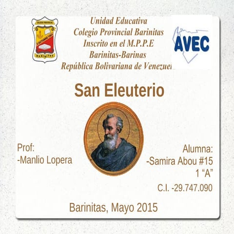 san eleuterio | PPTX