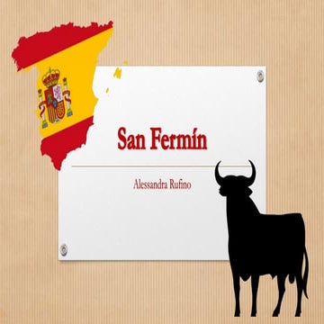La fiesta de san fermín | PPT