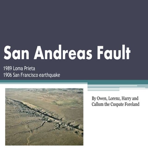 San Andreas Fault Earthquake | PPT