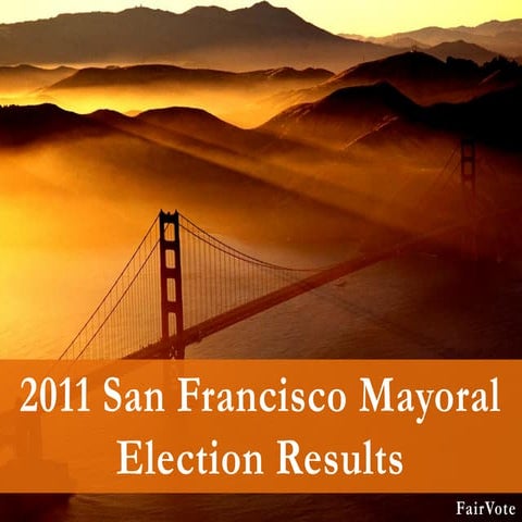 San francisco, 2011 mayoral election graphs | PDF | Civic affairs ...
