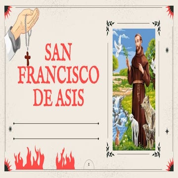 SAN FRANCISCO DE ASIS VIDA Y HOBRA .pptx
