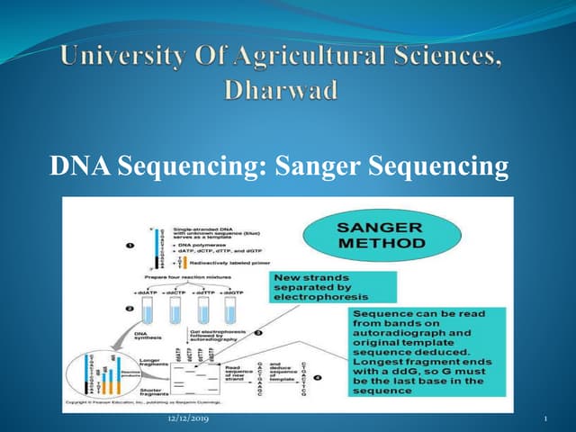 DNA Sequencing- Sanger's Method | PPTX | Chemistry | Science