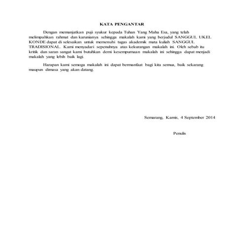 Sanggul ukel konde dari Solo Jawa Tengah | DOCX