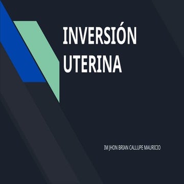 inversion uterina....................... | PPTX