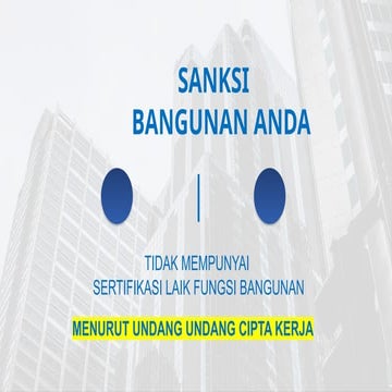 Sangsi Bangunan Tidak Punya SLFoleh myizin.com.pptx