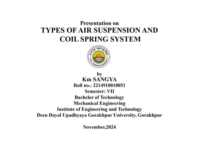 AIR SPRING system used in LHB coaches in | PDF
