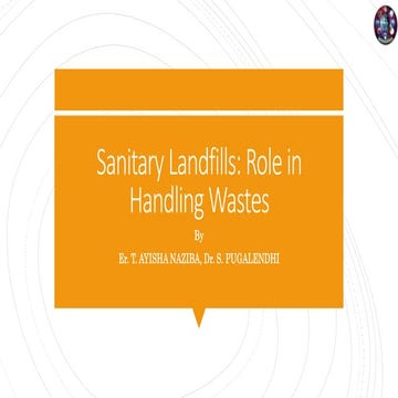 Sanitary Landfills in modern waste management .pptx
