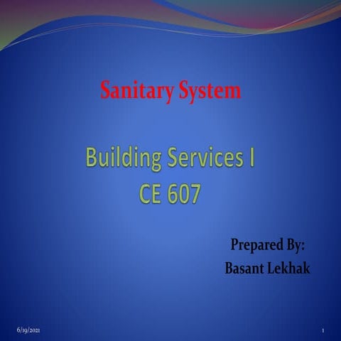 Sanitary system | PPTX