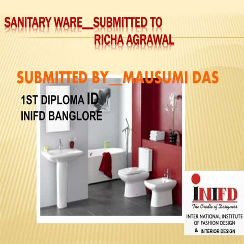 Sanitary Installation and Appliances | PDF