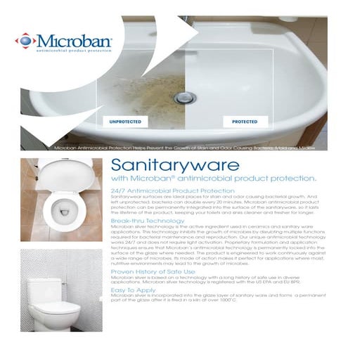 Microban Antimicrobial Carpet Technology Sheet | PDF