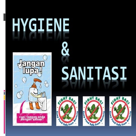 Jelaskan Ruang Lingkup Hygiene Dan Sanitasi Makanan Prinsip Hygiene