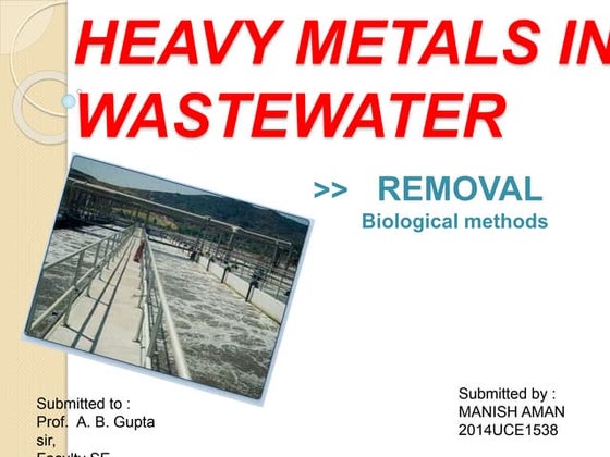 Removal of heavy metals from tannery effluent using Acacia nilotica and ...