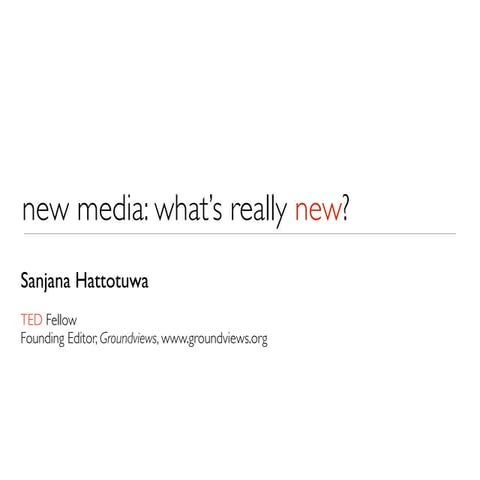 Sanjana slcj - new media | PDF