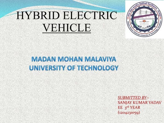 Hybrid Electric Vehicle Powertrain | PPT